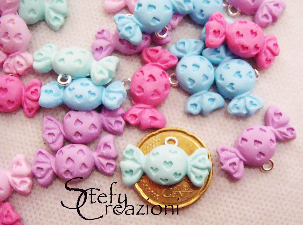 Charms Caramelle Fimo - Materiali - Materiali fatti a mano - di Ste ...