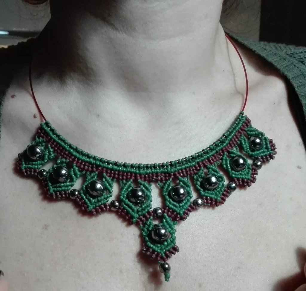 Collana macramè fatta a mano - Gioielli - Collane - di ricciinarte | su ...
