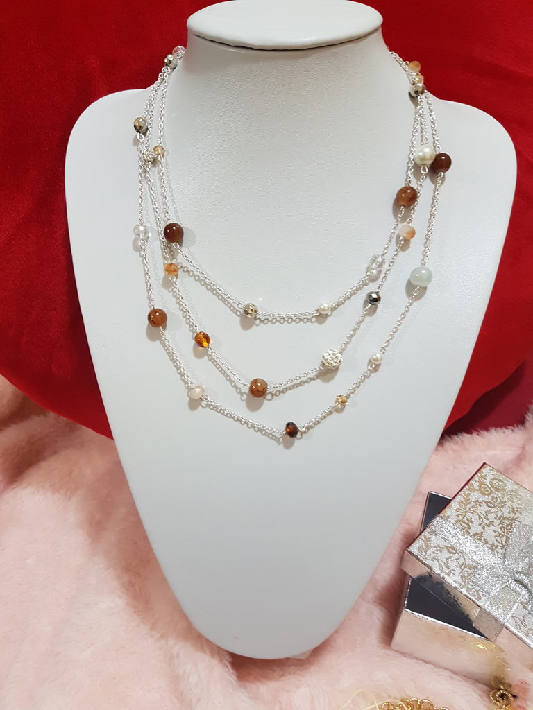 collane tre fili - Gioielli - Collane - di cg bijoux art | su MissHobby