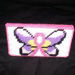Handmade Breast Cancer Butterfly Checkbook Cover - Libri schemi e c ...