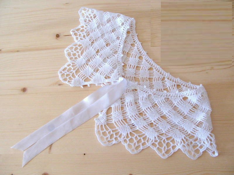 Colletto in pizzo - colletto uncinetto - colletto peter pan - colle ...