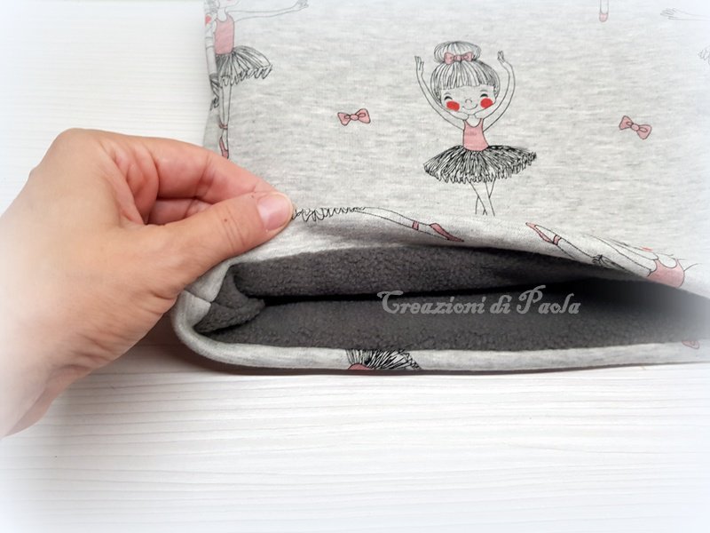 Scaldacollo in jersey con stampa ballerine - Bambini - Abbigliamen ...
