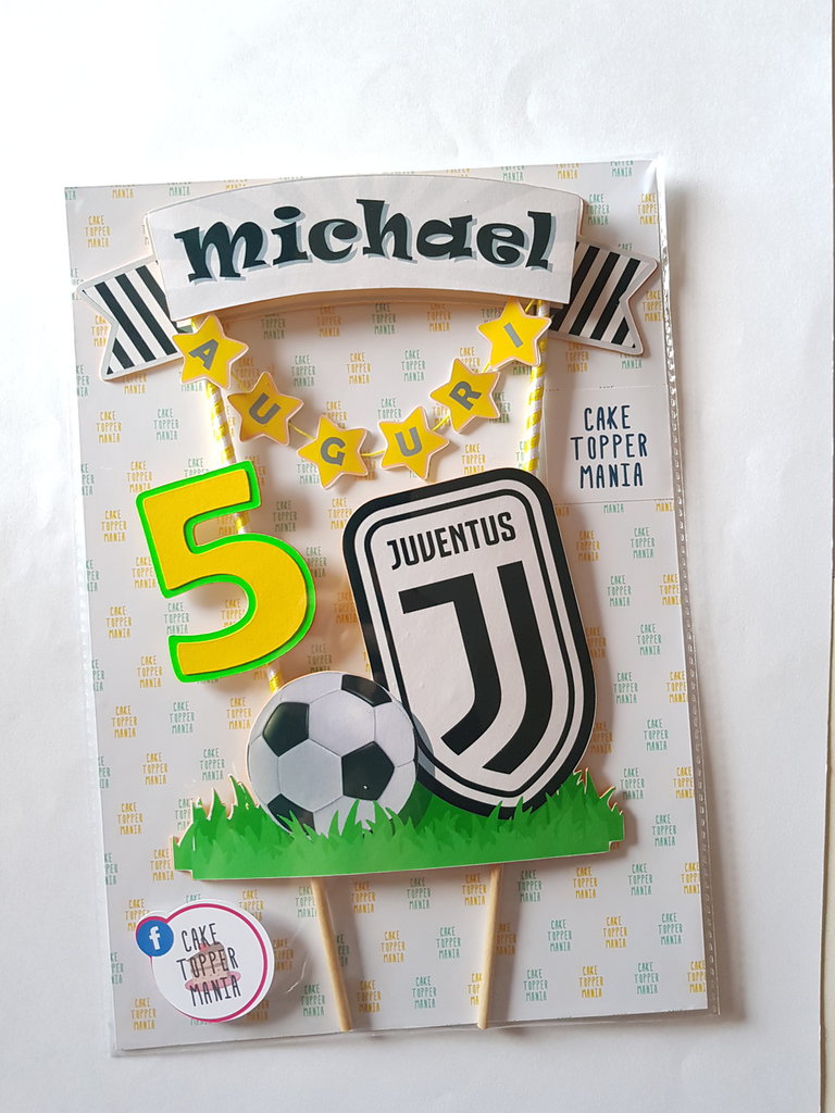 Juventus cake topper squadra di calcio - Cake design - Cake topper ...