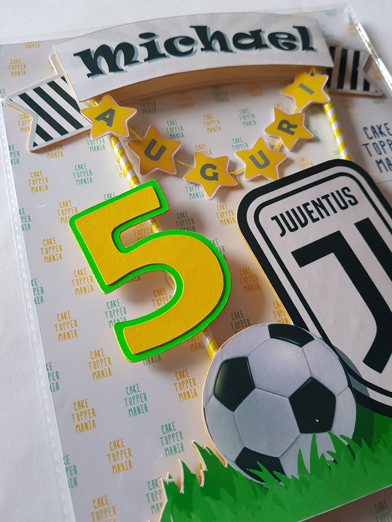 Juventus cake topper squadra di calcio - Cake design - Cake topper ...