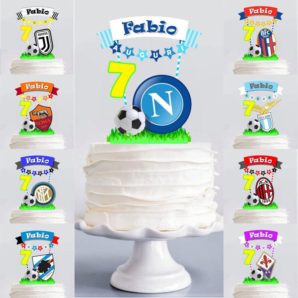 Juventus cake topper squadra di calcio - Cake design - Cake topper ...