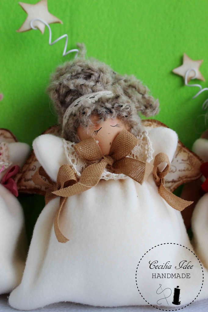 Angelo di Natale - Feste - Natale - di Cecilia Idee Handmade e Nella ...