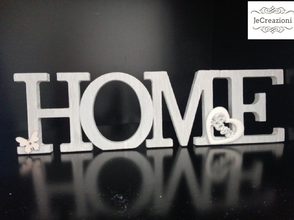Scritta legno home - Per la casa e per te - Decorare casa - di Jecr ...