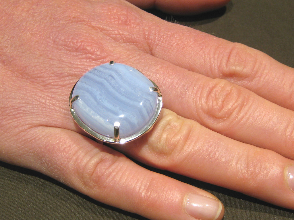 anello calcedonio azzurro - Gioielli - Anelli - di federico giacobbi ...