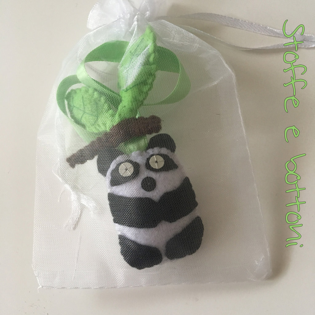 Segnalibro panda in panno - Per la casa e per te - Segnalibri - di ...