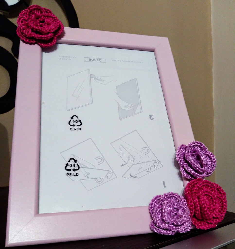 Cornice con rose rosa e fucsia - Per la casa e per te - Decorare ca ...