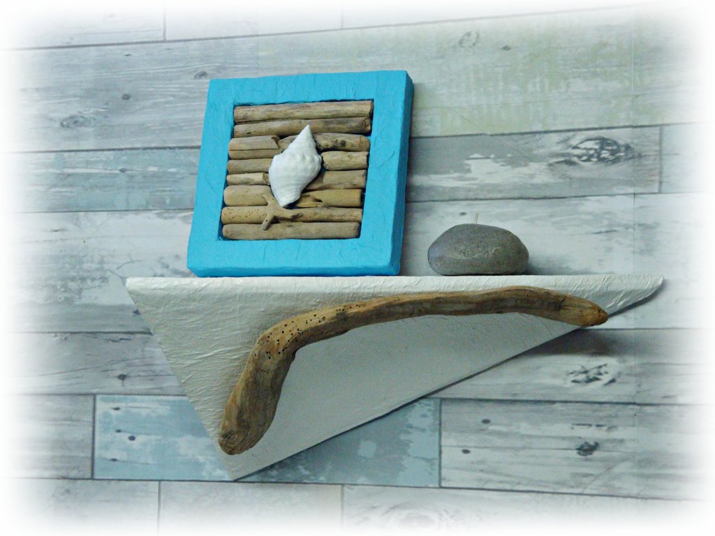 Mensola da parete con legno di mare - Per la casa e per te - Decora ...