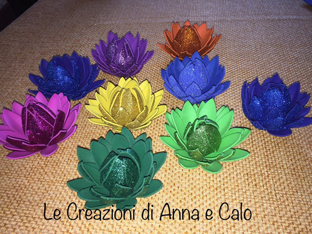 Fiore segnaposto in gomma Eva - Feste - Decorazioni - di Le creazi ...