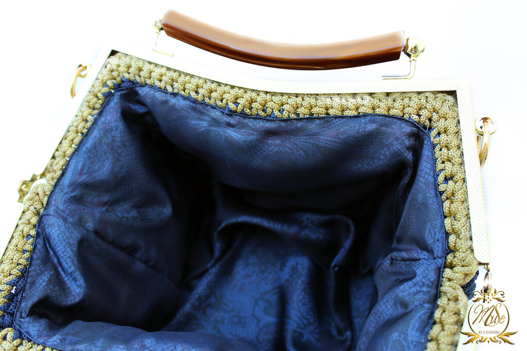 Pochette blu clic clac elegante matrimonio - Donna - Borse - di Muse ...