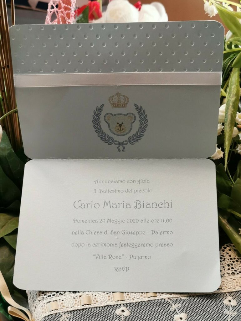 Invito Battesimo con stampa gratis - Feste - Biglietti e inviti - d ...