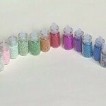 4 Mini bottigline con perline brillanti CIO137 - Materiali - Bigio ...