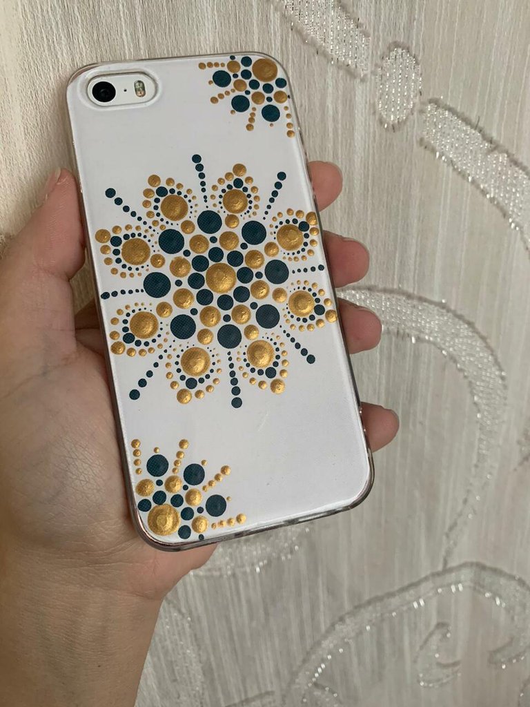 Cover per telefono di silicone trasparente con cartoncino dipinto a ...