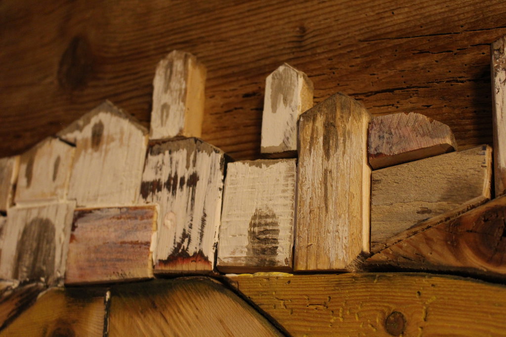 Quadro in legno 3D paesaggio di campagna con cornice - Per la casa ...