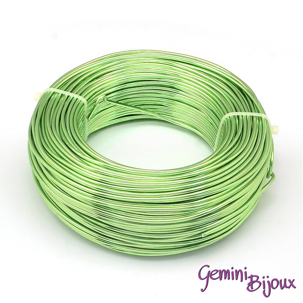 Lotto 1 metro Filo di alluminio 2 mm. verde green - Materiali - Big ...