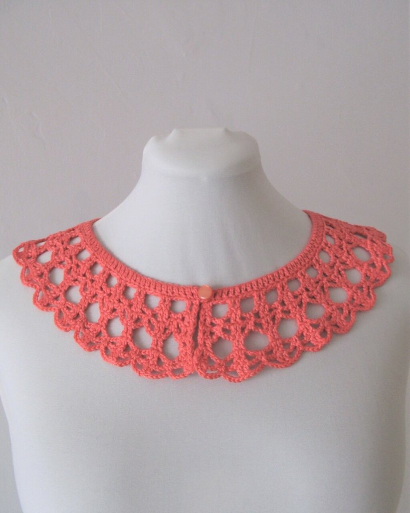 Colletto uncinetto - colletto peter pan - colletto staccabile - Col ...