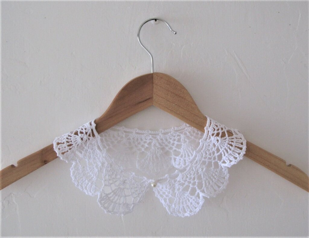 Colletto uncinetto - colletto peter pan - colletto staccabile - Col ...