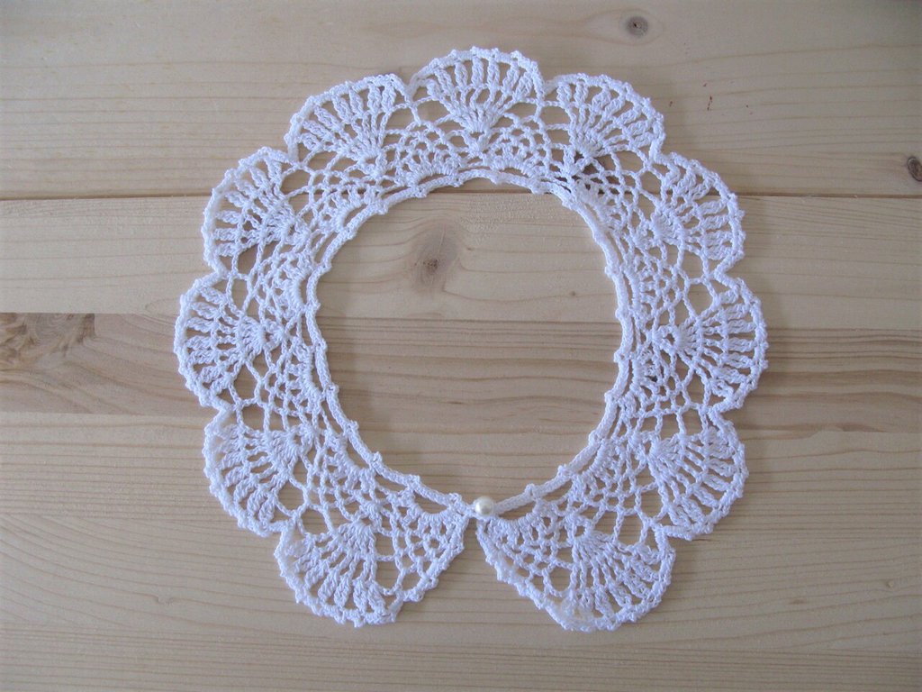 Colletto uncinetto - colletto peter pan - colletto staccabile - Col ...