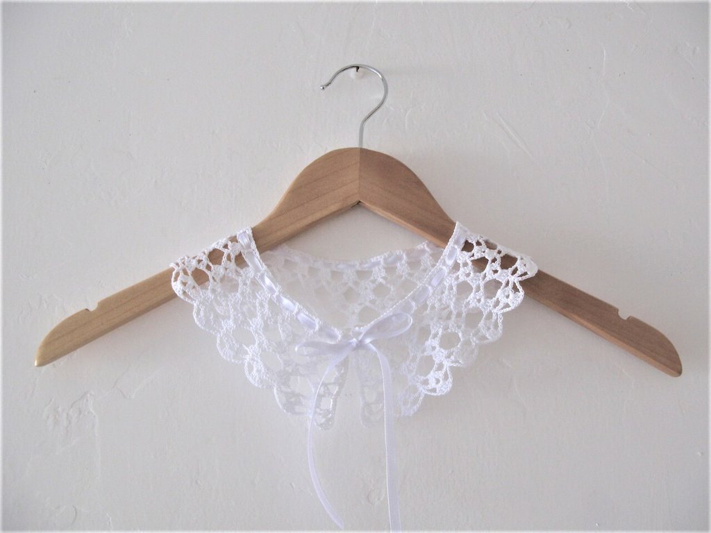 Colletto uncinetto - colletto peter pan - colletto staccabile - Col ...