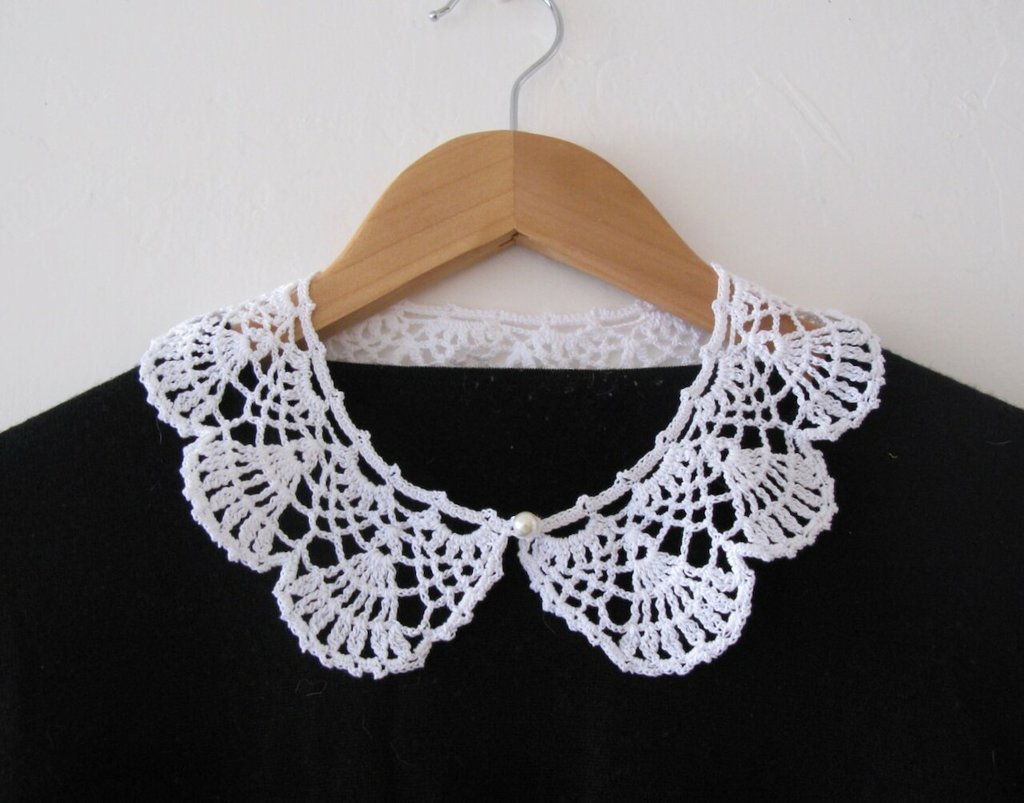 Colletto uncinetto - colletto peter pan - colletto staccabile - Col ...