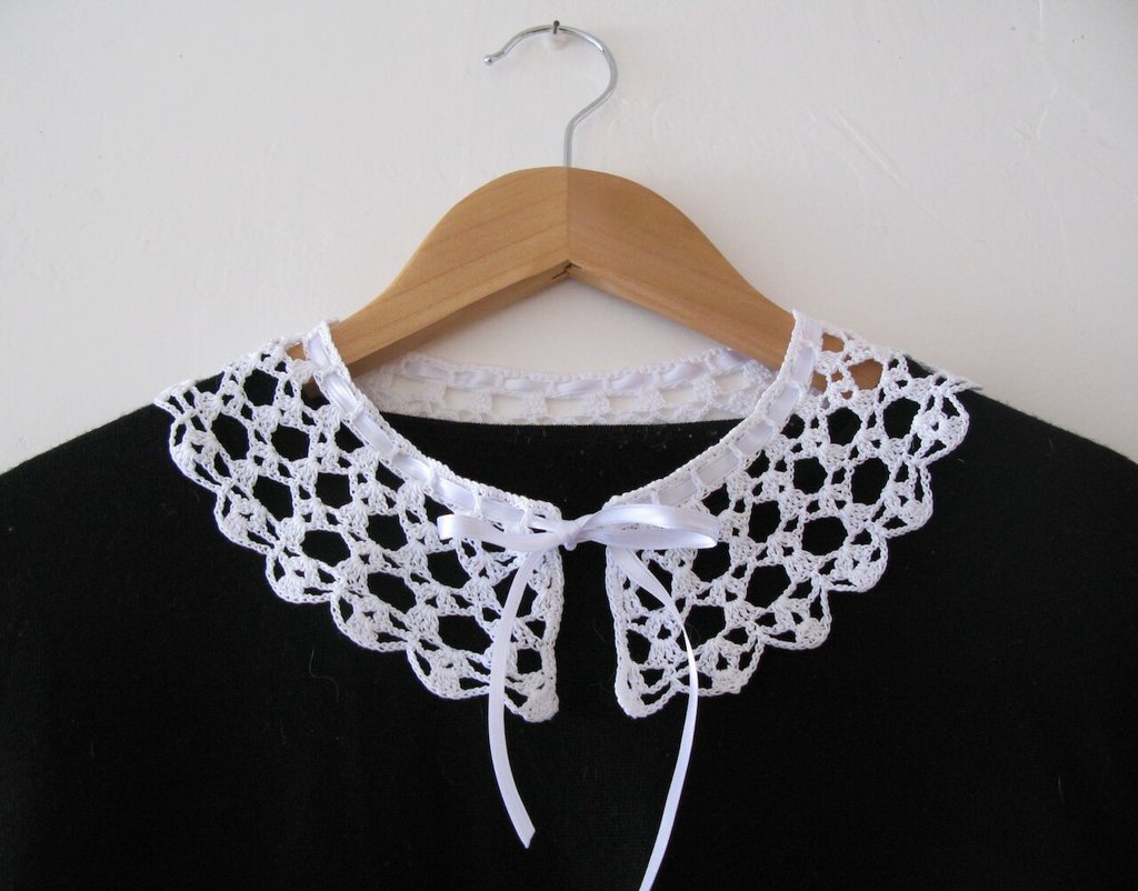 Colletto uncinetto - colletto peter pan - colletto staccabile - Col ...