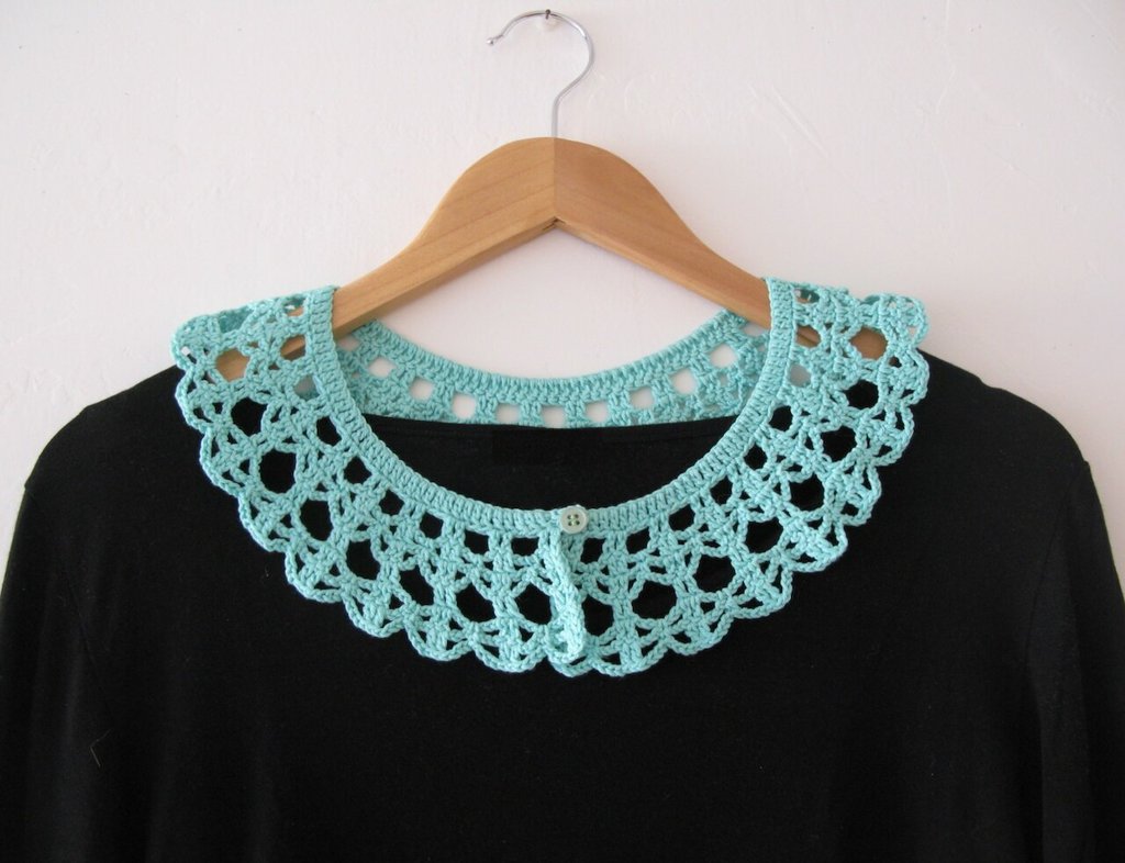 Colletto uncinetto - colletto peter pan - colletto staccabile - Col ...