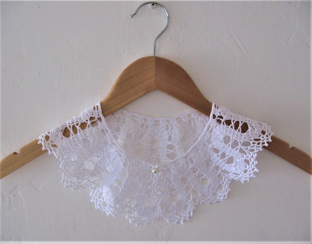 Colletto uncinetto - colletto peter pan - colletto staccabile - Col ...