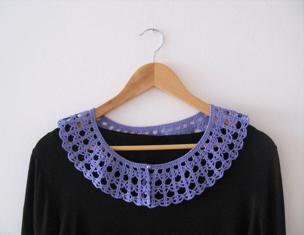 Colletto uncinetto - colletto peter pan - colletto pizzo - colletto ...