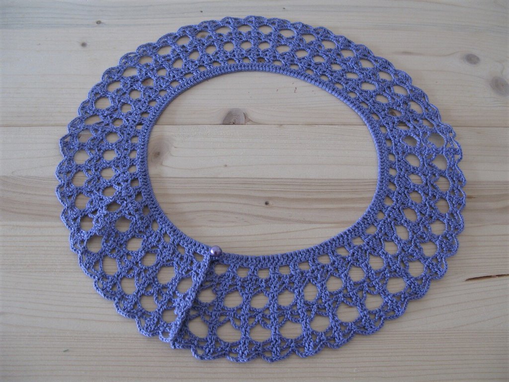 Colletto uncinetto - colletto peter pan - colletto pizzo - colletto ...