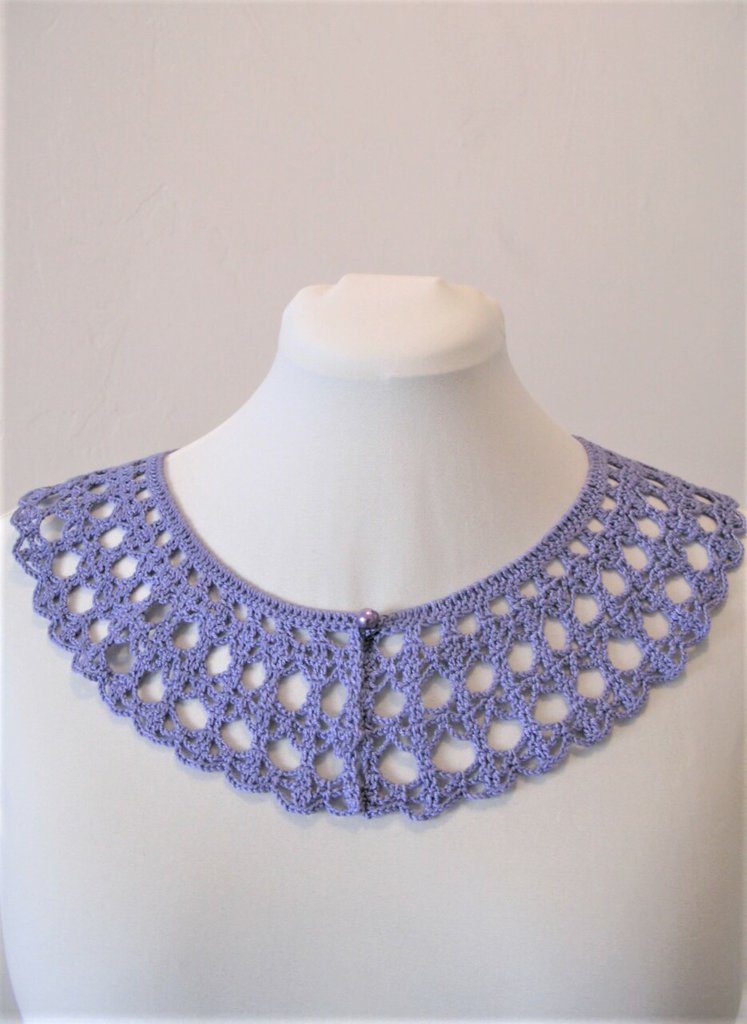 Colletto uncinetto - colletto peter pan - colletto pizzo - colletto ...