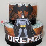 Torta di Pannolini Pampers BATMAN supereroi idea regalo, nascita, b ...