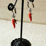 Orecchini mini peperoncini - Gioielli - Orecchini - di creazionialina ...