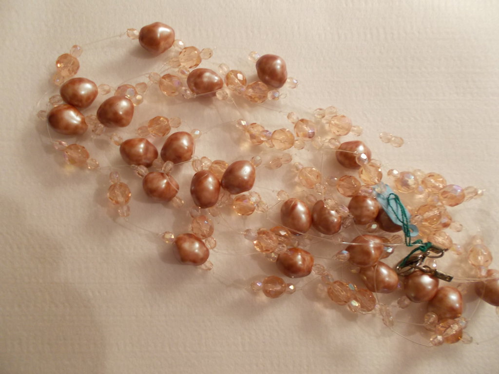 COLLANA PERLE ROSA - Gioielli - Collane - di Mycreativity Lab | su ...