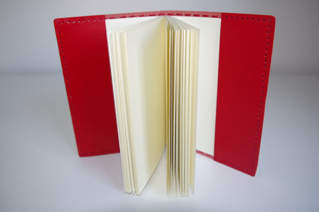 Taccuino rosso in vera pelle 10x15 cm - Per la casa e per te - Quad ...
