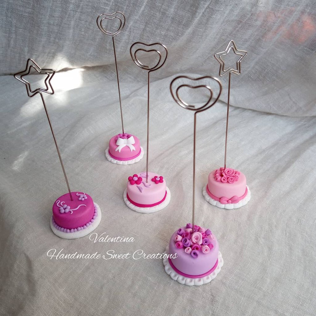 Mini cake fimo - Feste - Bomboniere - di Valentina Handmadesweetcre ...