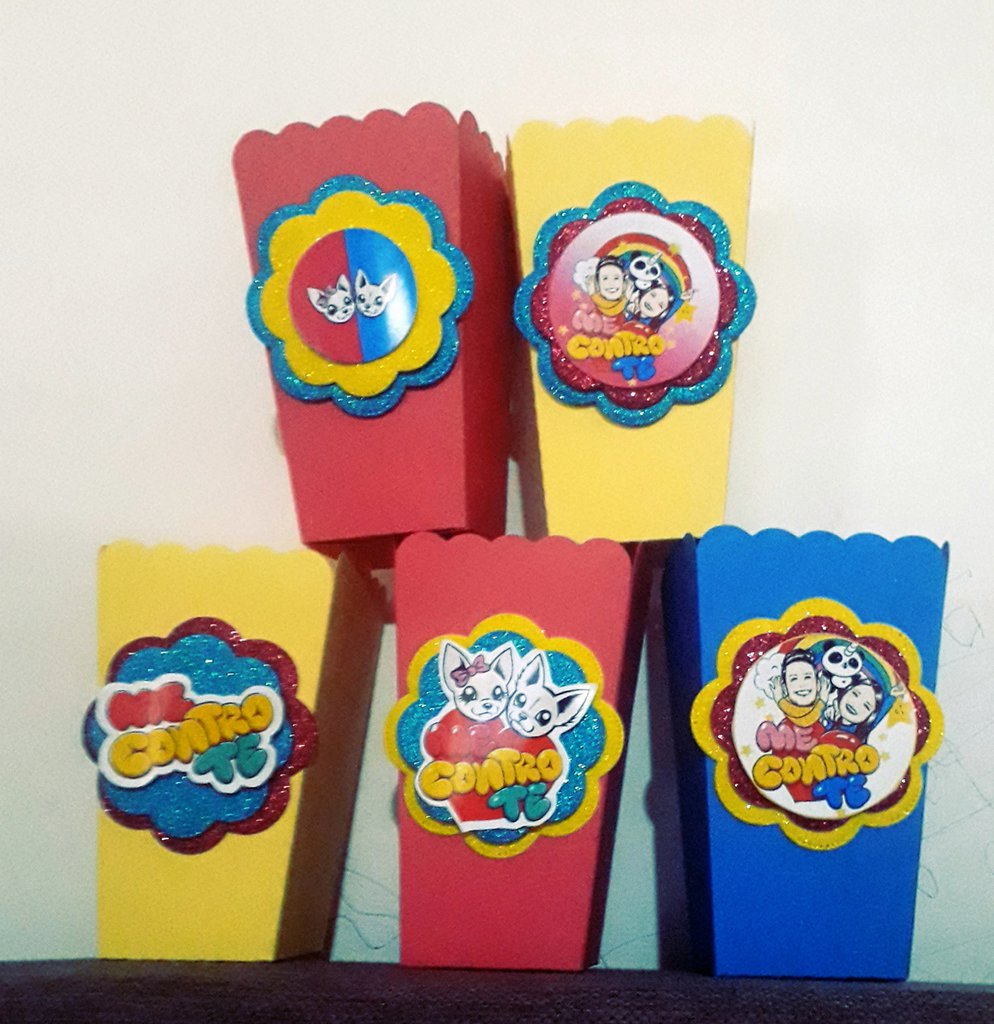 Box porta pop corn o patatine decorati a tema - Feste - Decorazioni ...