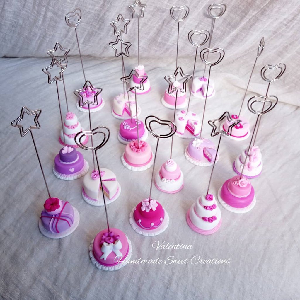 Mini cake fimo - Feste - Bomboniere - di Valentina Handmadesweetcre ...