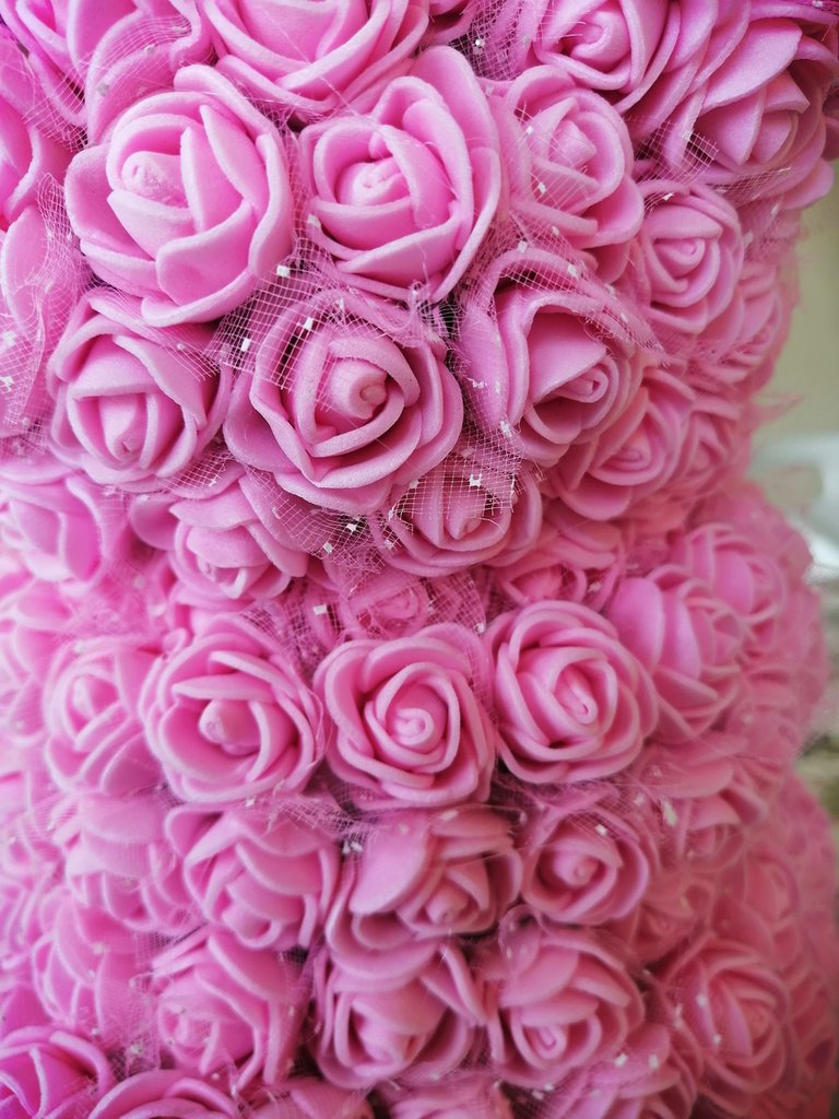 ORSETTO DI ROSE DI SCHIUMA ROSA CONFETTO CON TULLE - Feste - Idee r ...