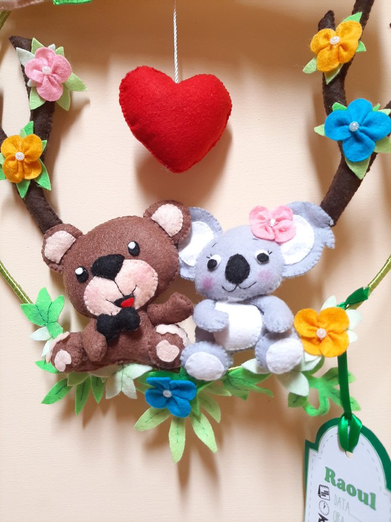 Fiocco koala orsetto - Bambini - Nascita - di Follettimania Mh | su ...