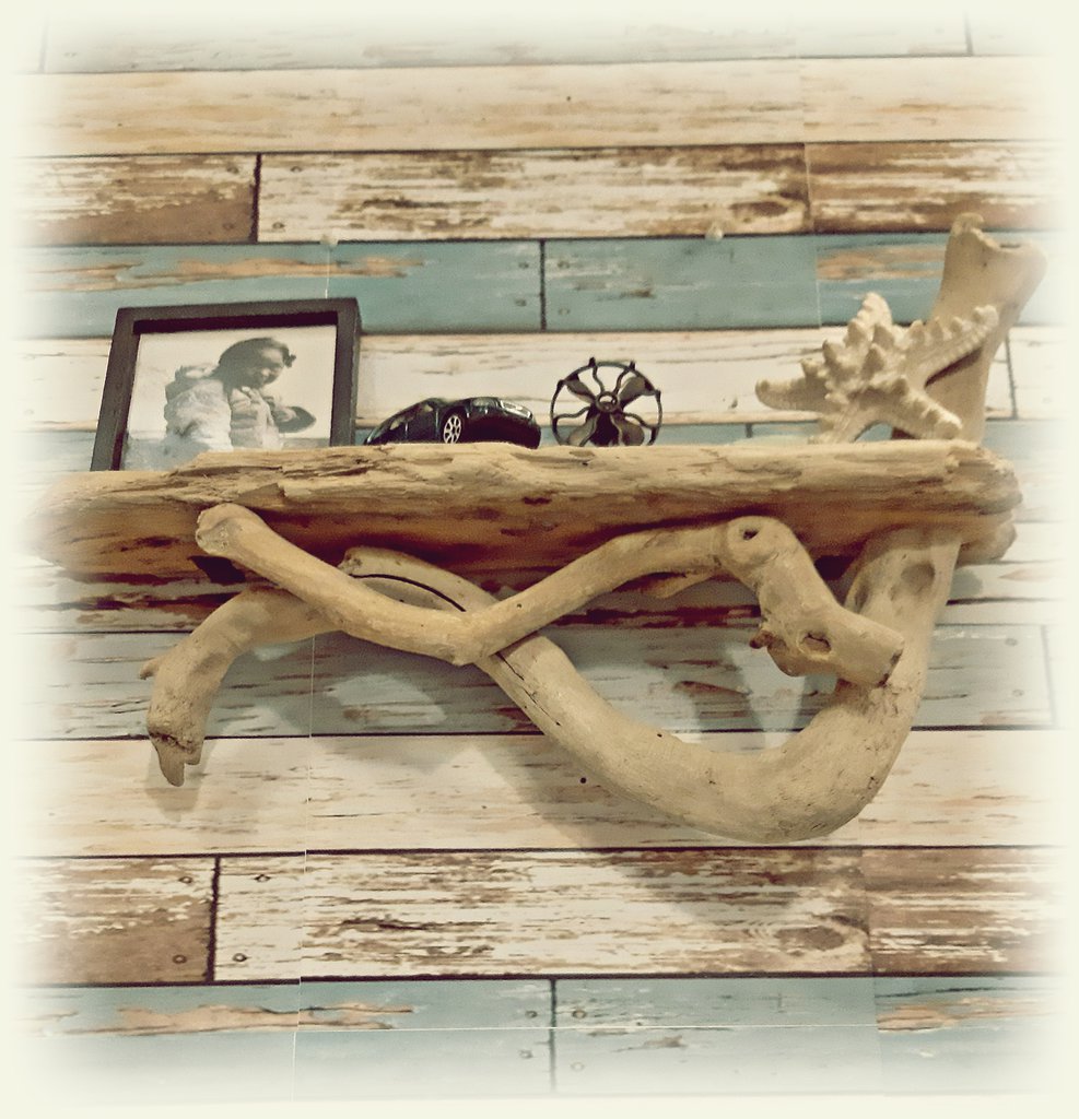 Mensola da parete con legno di mare - Per la casa e per te - Decora ...