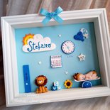 Quadretto nascita fimo leone - Bambini - Nascita - di Valentina Han ...