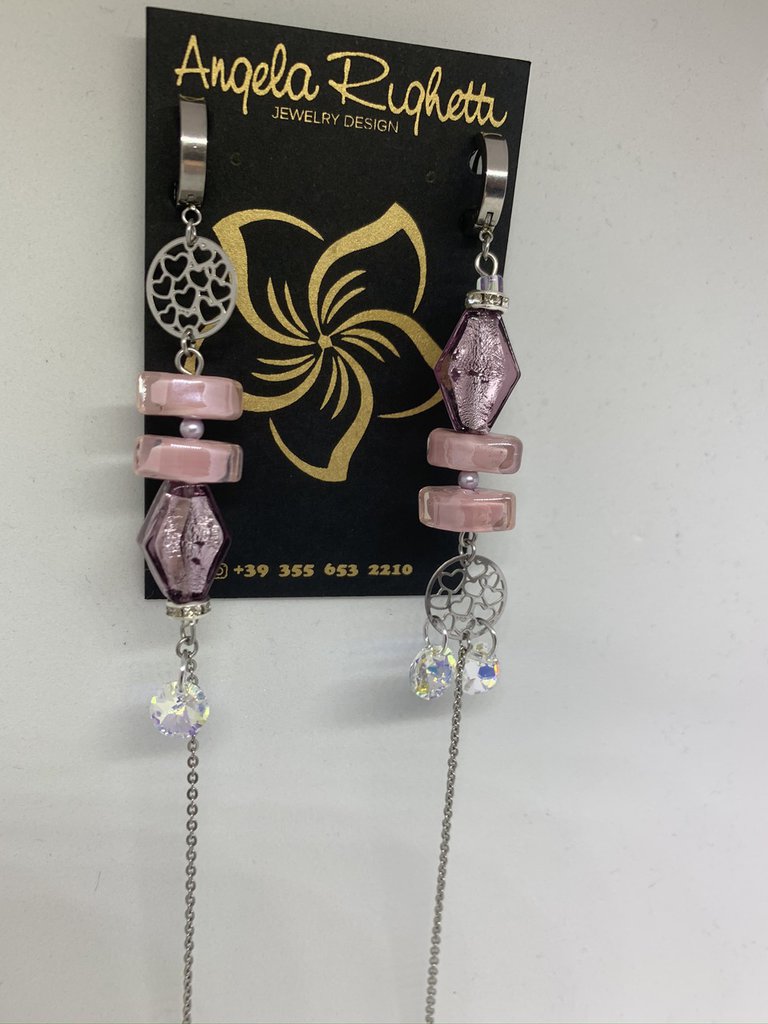 Rose di Murano - Gioielli - Orecchini - di Angela Righetti | su MissHobby