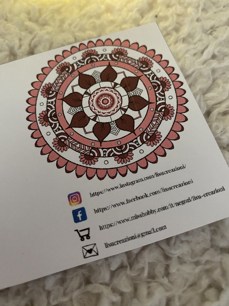 Gift card Lisù Creazioni. Carta regalo mandala - Feste - Idee regal ...