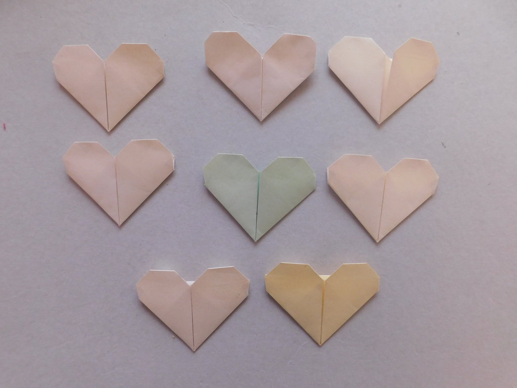 segnalibro angolare in cartoncino mod. cuore origami - Per la casa ...