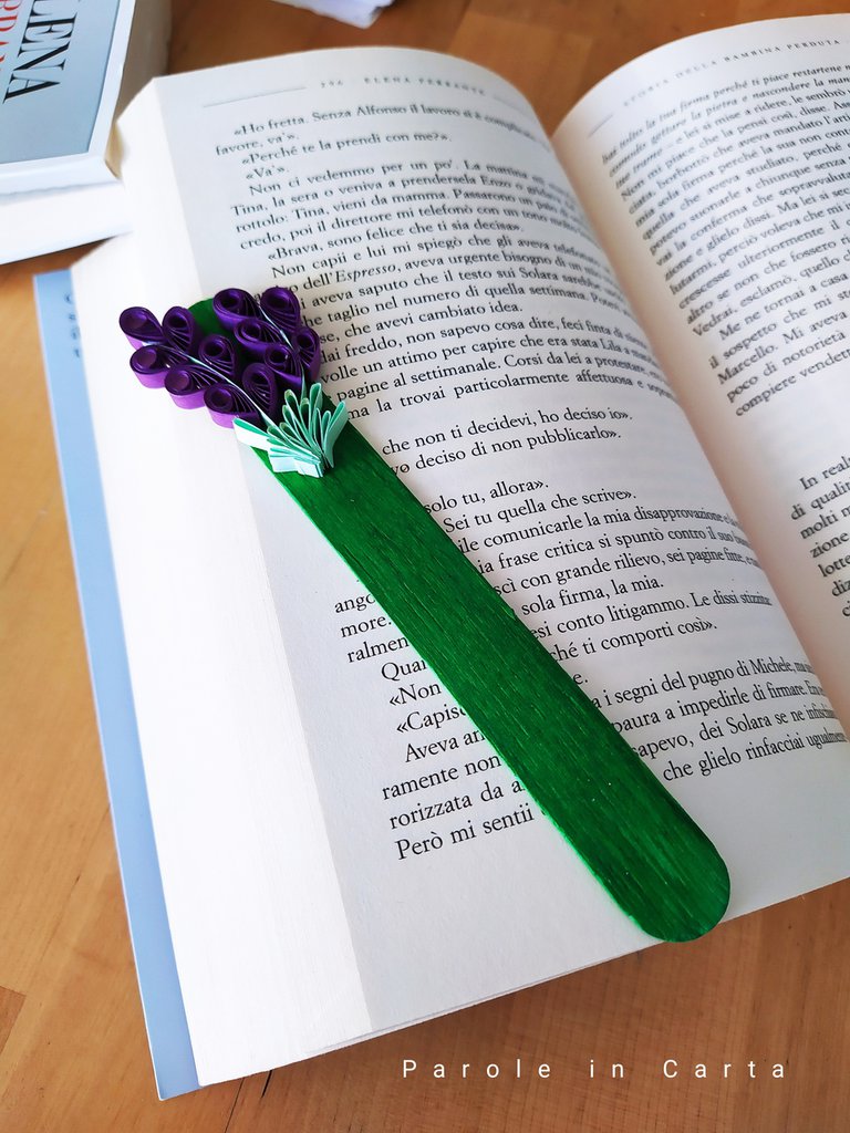 SEGNALIBRO CON FIORI DI LAVANDA E BASE VERDE - Per la casa e per te ... SEGNALIBRO CON FIORI DI LAVANDA E BASE VERDE - Per la casa e per te ...