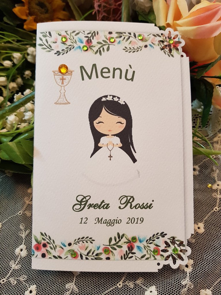 Invito Prima Comunione Personalizzato Bimba - Feste - Biglietti e i ...