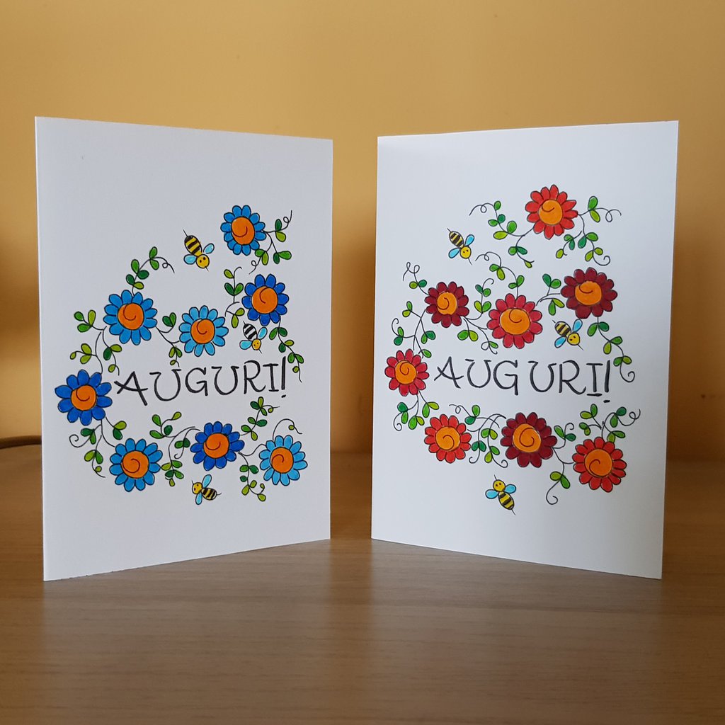 BIGLIETTO MARGHERITE E API - Feste - Biglietti e inviti - di allegr ...